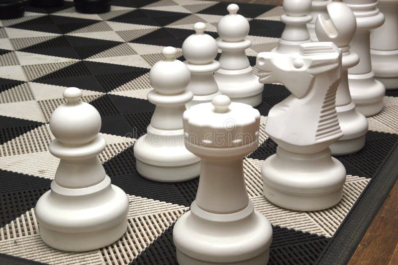 Large chess pieces stock photo. Image of challenge, objects - 267987090