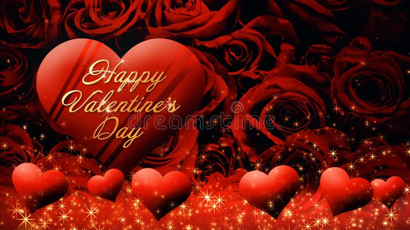 Image of Floating Chocolate Hearts on a Rose Background, Valentine S Day Stock Illustration ...