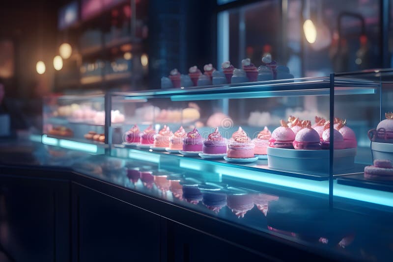 Large Choice of Sweets in a Candy Shop. Neural Network AI Generated ...