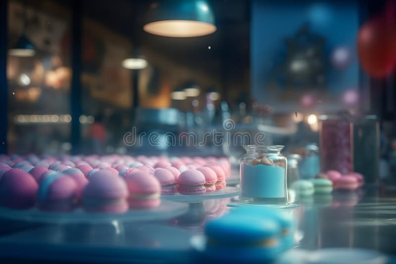 Large Choice of Sweets in a Candy Shop. Neural Network AI Generated ...