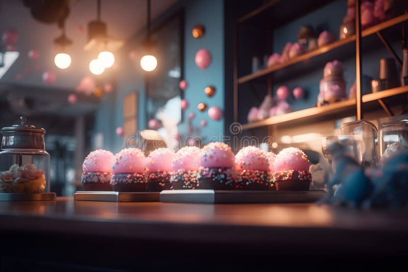 Large Choice of Sweets in a Candy Shop. Neural Network AI Generated ...