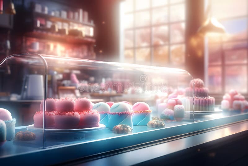 Large Choice of Sweets in a Candy Shop. Neural Network AI Generated ...