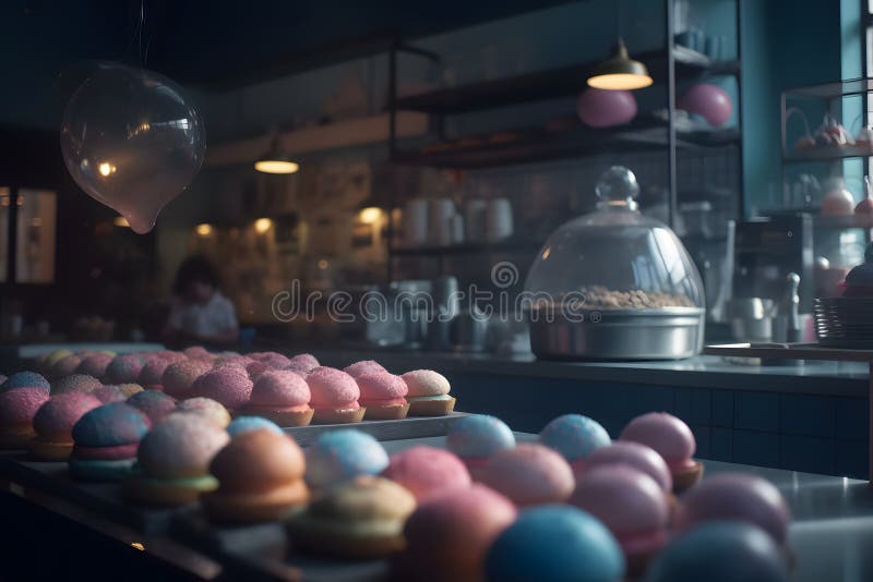 Large Choice of Sweets in a Candy Shop. Neural Network AI Generated ...