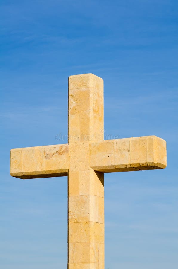 Large stone cross stock image. Image of religion, vertical - 142211329