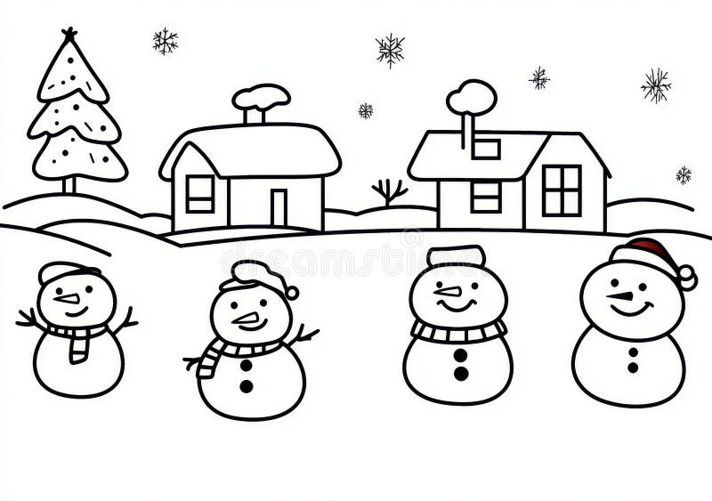 A Large Christmas Coloring Sheet in A3 Size, Ready for Printing on ...