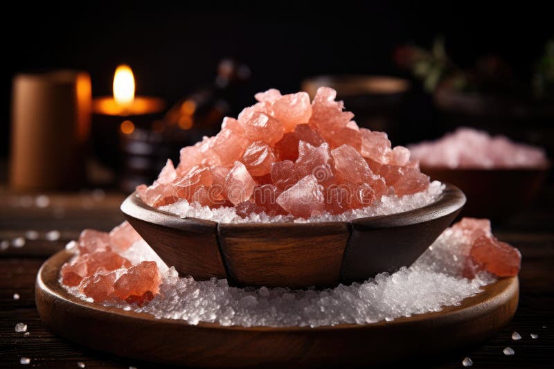 Large Chunks of Red Himalayan Sea Salt Stock Photo - Image of seasalt ...