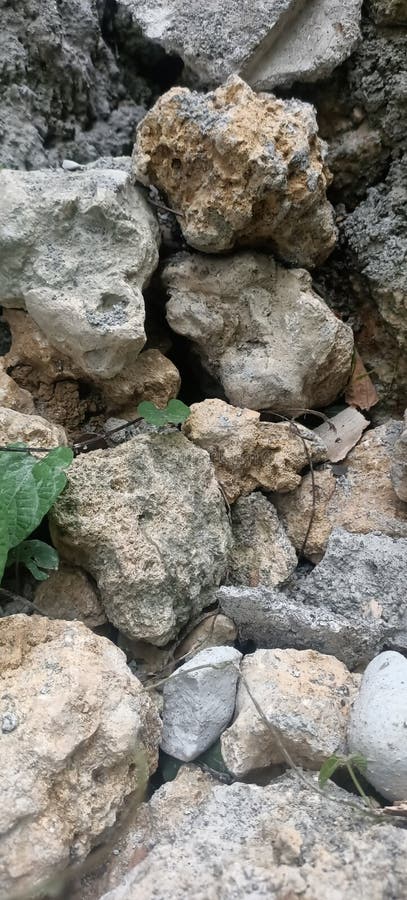 Large Chunks of Stone Left Over from Building Materials? Stock Photo ...