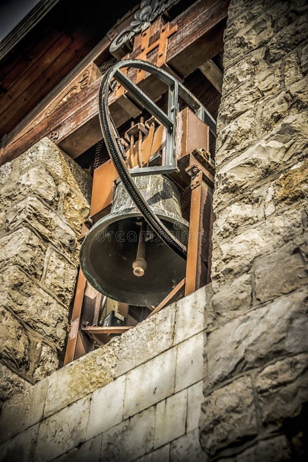 A large church bell stock image. Image of christian - 253977155