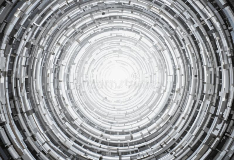 A Large Circle with Many Small Squares Inside of it Stock Illustration ...