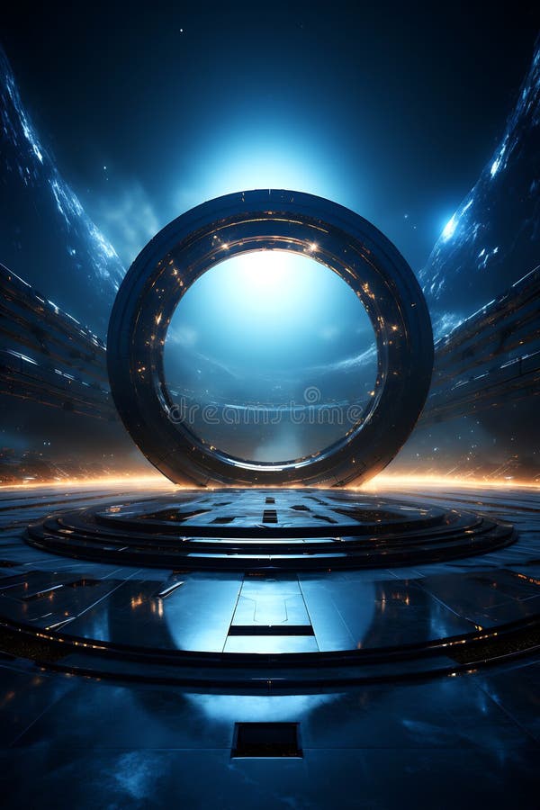 Large Circular Object in the Middle of Space Filled with Stars ...