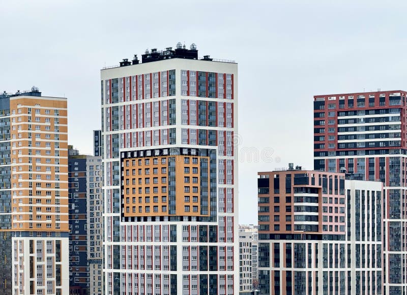 In Large Cities There is Active Construction of Residential Complexes ...