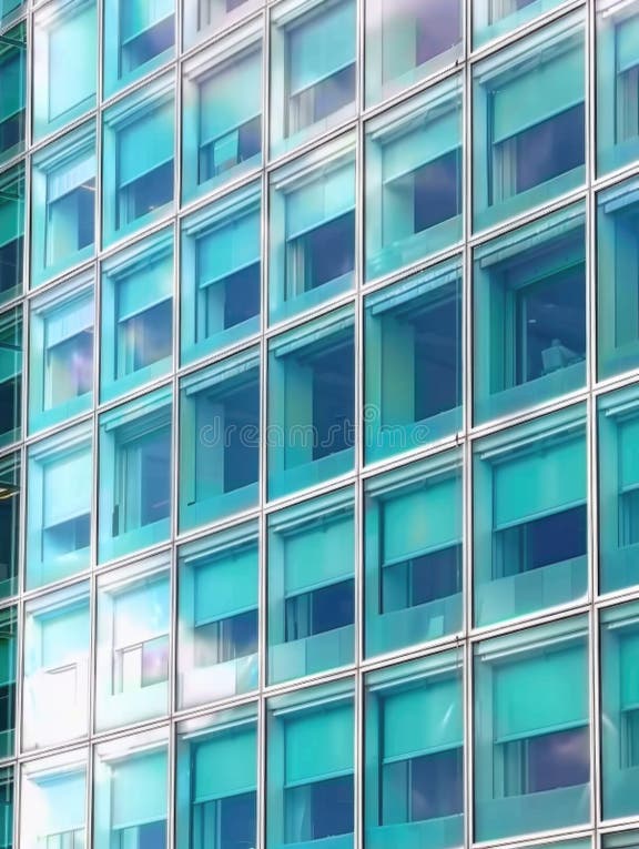 Large City Building with Windows Stock Photo - Image of architecture ...