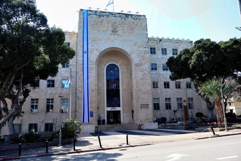 Walking Around the Spring City of Haifa, Israel. Editorial Stock Image ...