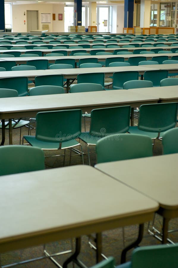 Large Classroom with Tables Stock Image - Image of vertical, education ...