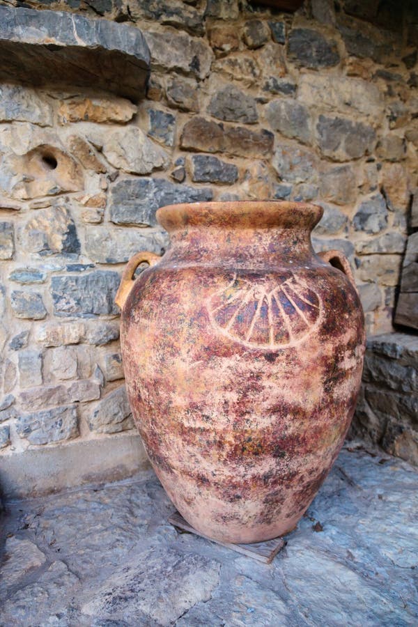 Large clay jar stock photo. Image of ornament, ancient - 25887338