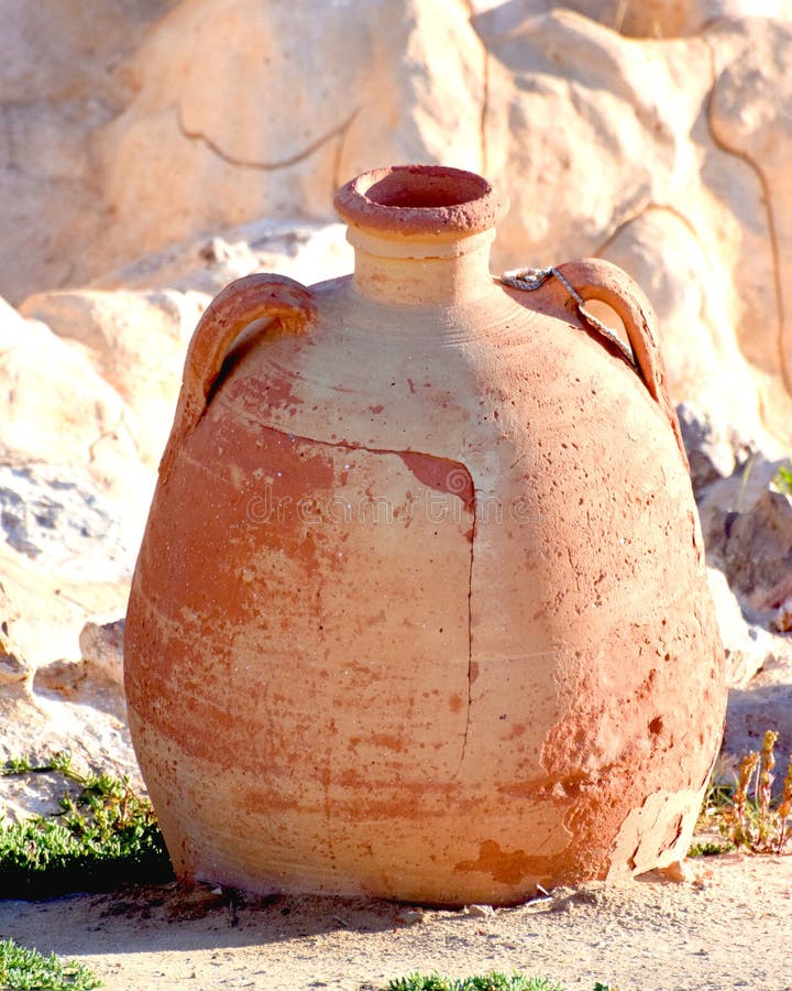 A large clay jug stock photo. Image of baking, flower - 315535020