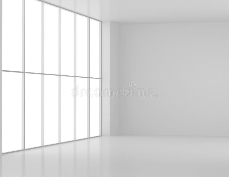 Large Clean Bright Lounge with Big Windows Stock Illustration ...