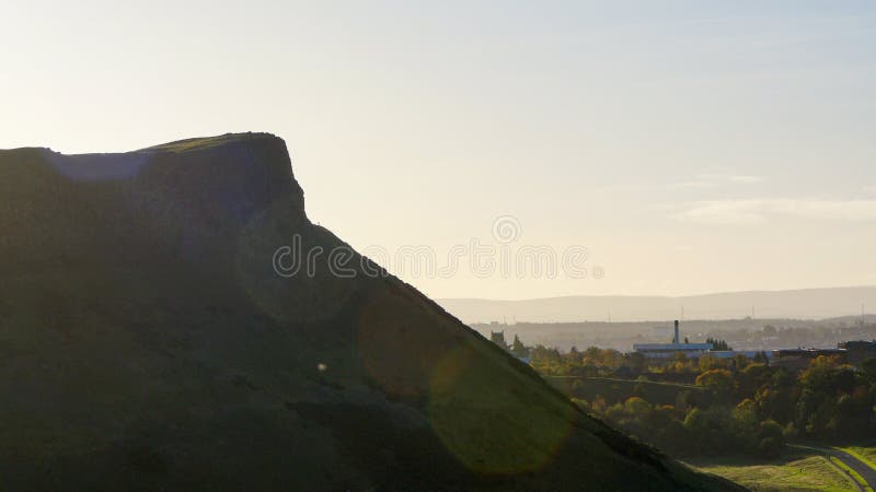 A Large Cliff with Morning Sky Stock Image - Image of outdoor, sunrise ...