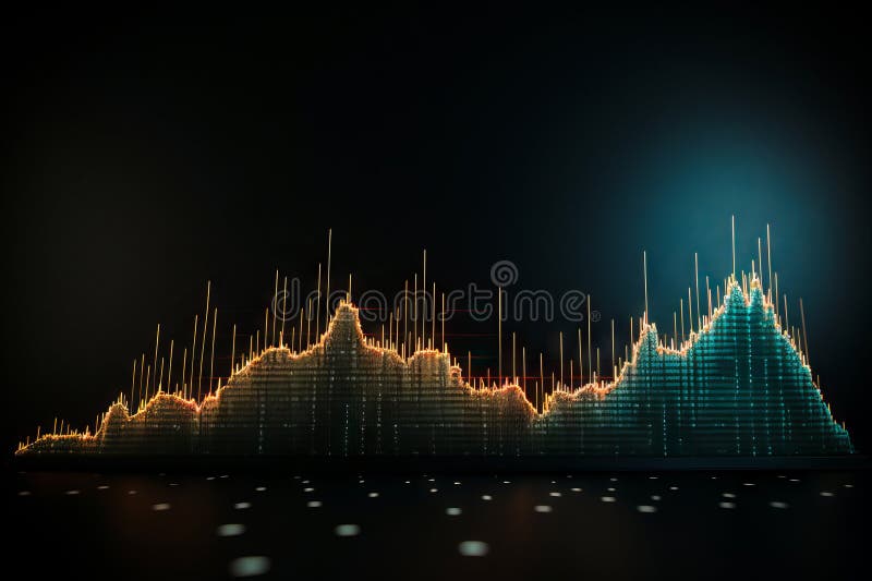 Large Clock is on Wall with Long Line of Lights. Generative AI Stock ...