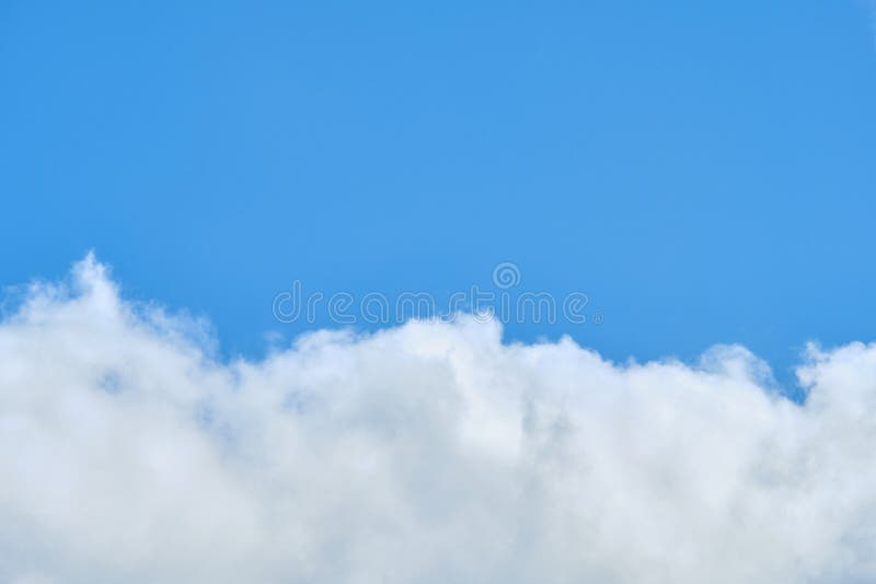 Large Cloud in the Bright Sky Copy Space Stock Image - Image of natural ...