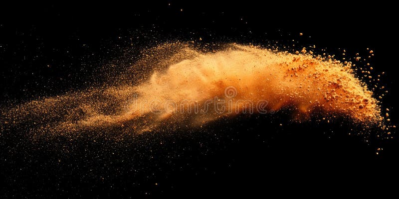 Large Cloud of Dust is Blowing in the Air Stock Image - Image of large ...