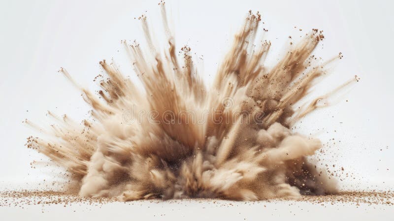 Explosive Dust Cloud Rises from the Ground during a Controlled ...