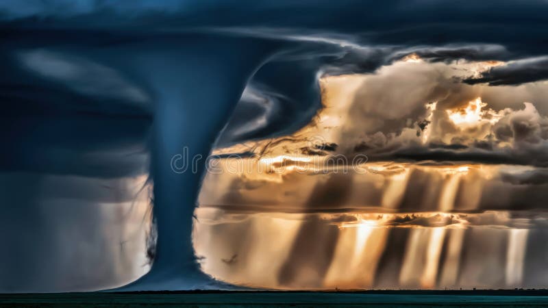 A Large Cloud with a Funnel Shape Coming Out of it, AI Stock ...