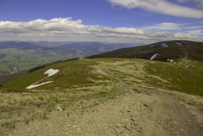 A Large Cloud Shadow Covers Stock Image - Image of land, tranquil ...
