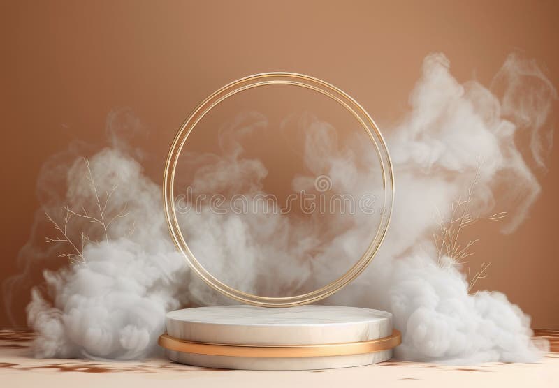 Large Cloud of Smoke Emitting from Round Object Stock Photo - Image of ...