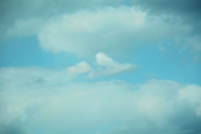 Blue Sky with Beautiful Clouds Stock Photo - Image of beauty, season ...