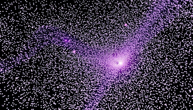 A Large Cluster of Stars in the Night Sky Generated Stock Illustration ...