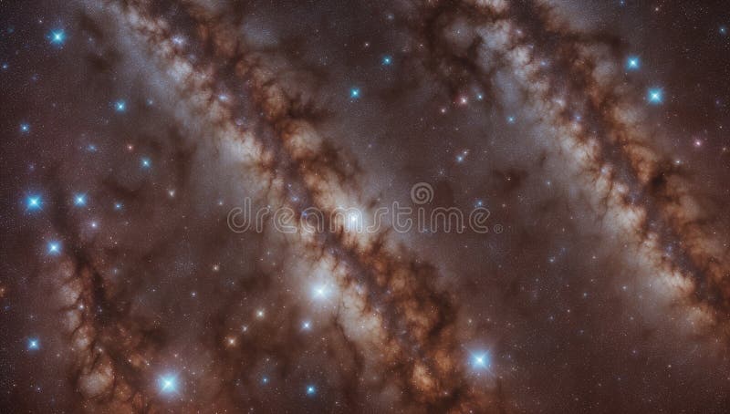 A Large Cluster of Stars in the Sky Stock Illustration - Illustration ...