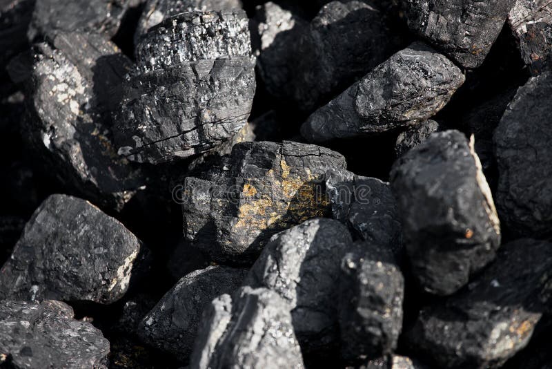 Large coal lumps stock photo. Image of conveyor, energy - 55062160