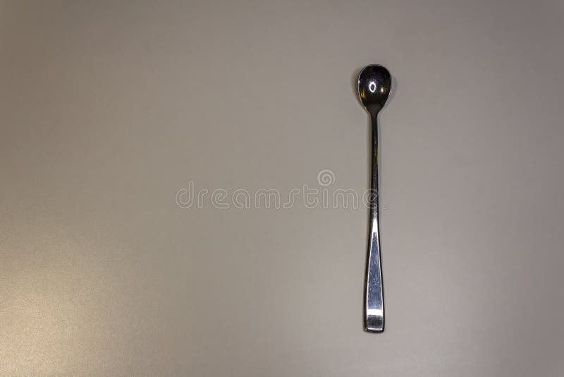 Large Cocktail Spoon on a White Background. Bar Equipment Stock Photo ...