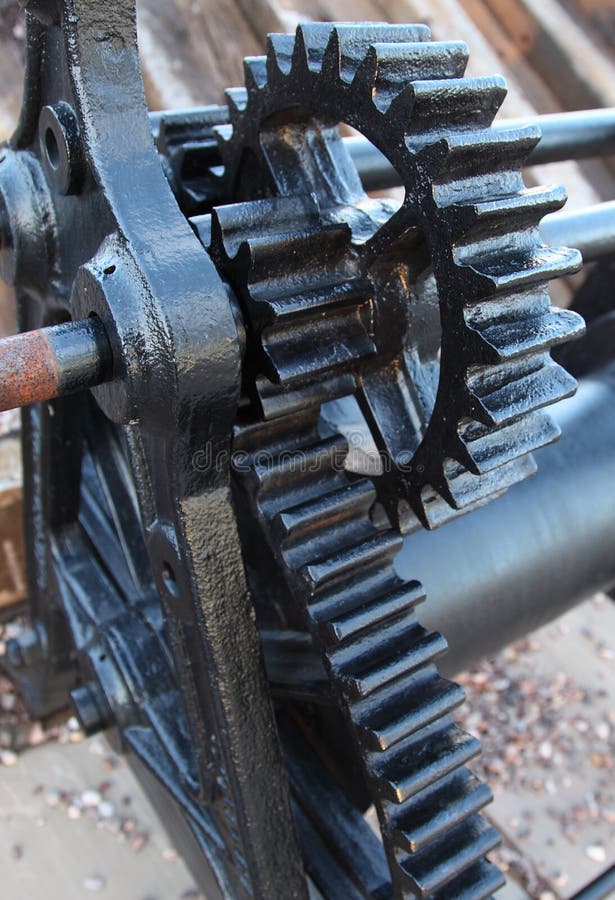 Large cog machine part stock image. Image of crank, teeth - 17280535