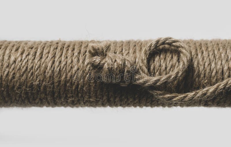 A large coil of linen rope stock image. Image of linen - 349730943