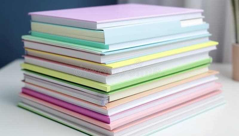 Large Collection of Multi Colored Textbooks, a Heap of Learning Wisdom ...