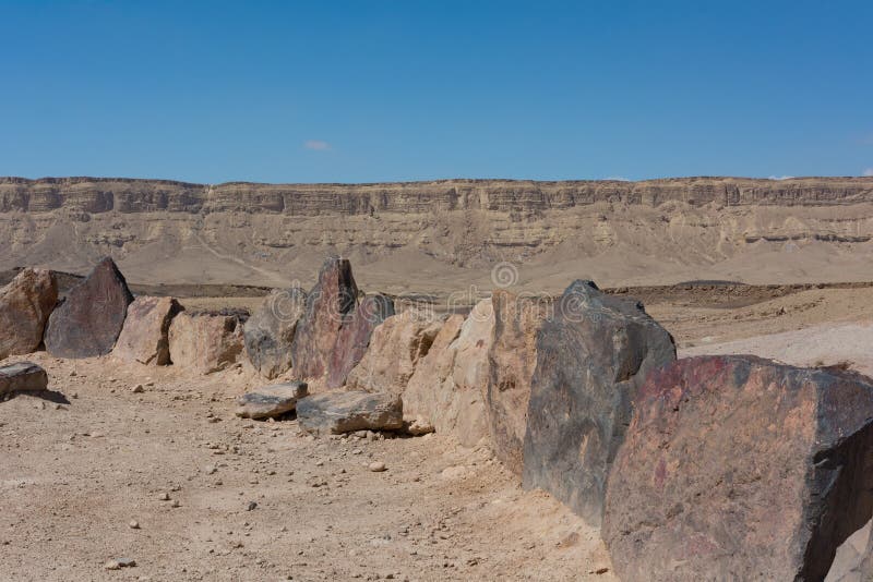 Large Colorful Desert Rocks Stock Image - Image of cracked ...