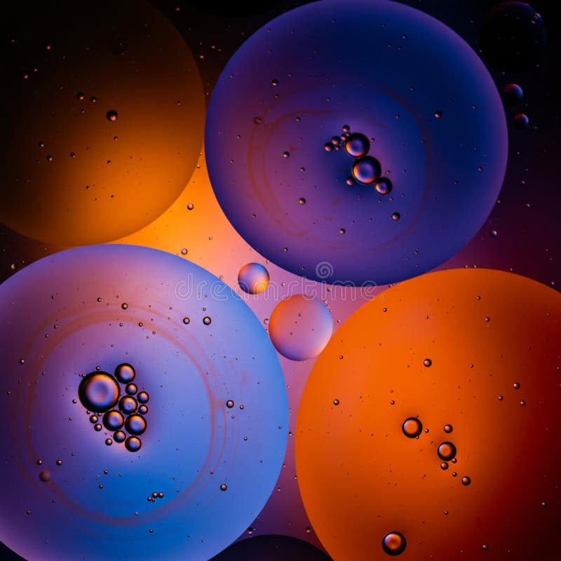 Large, Colorful Overlapping Spheres Create an Abstract Composition ...