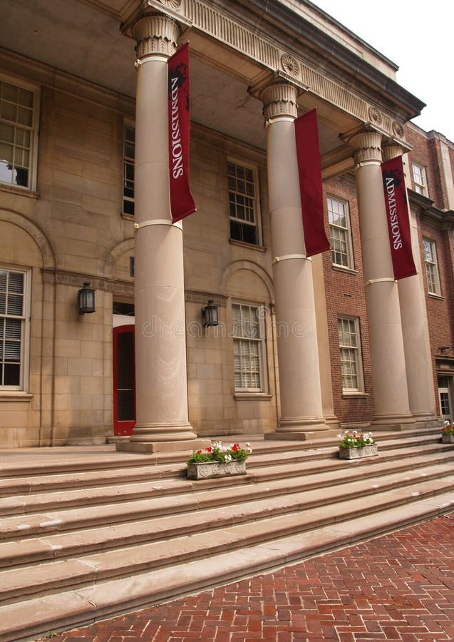 Large Columns on a Front Porch Stock Photo - Image of architecture ...