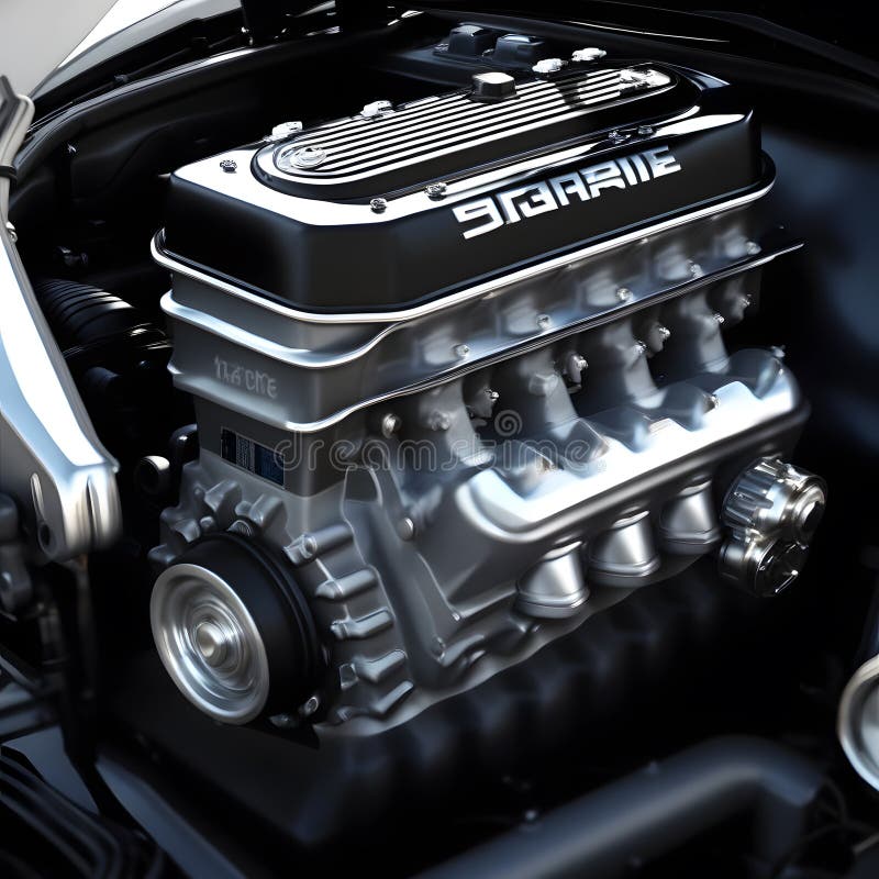 Large Combustion Engine, AI-generatet Stock Illustration - Illustration ...