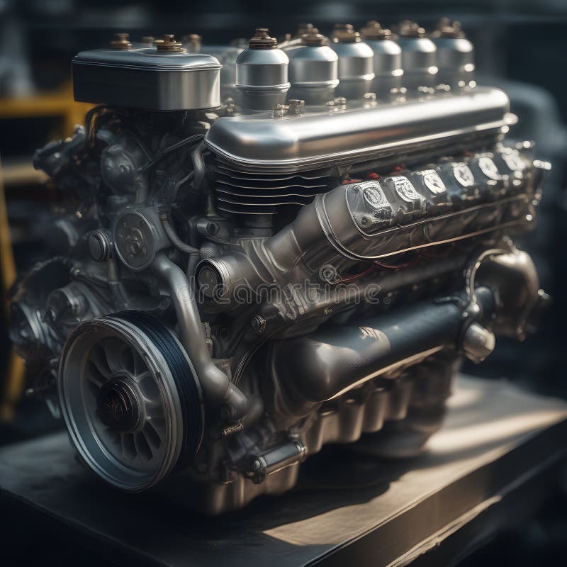 Large Combustion Engine, AI-generatet Stock Illustration - Illustration ...