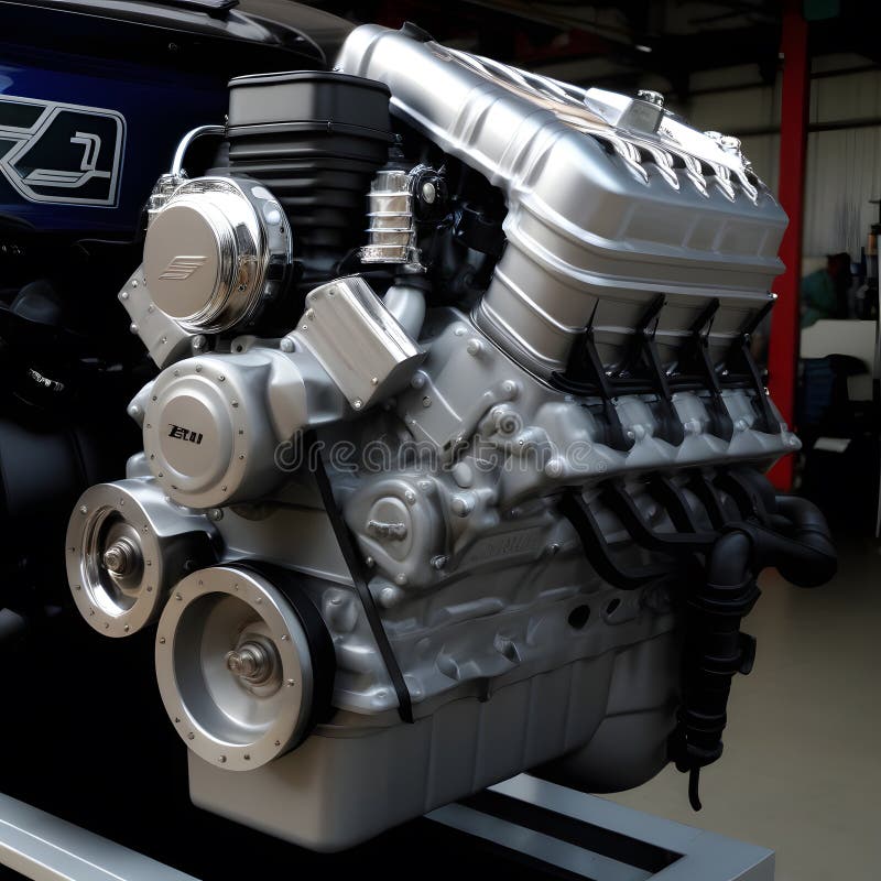 Large Combustion Engine, AI-generatet Stock Illustration - Illustration ...