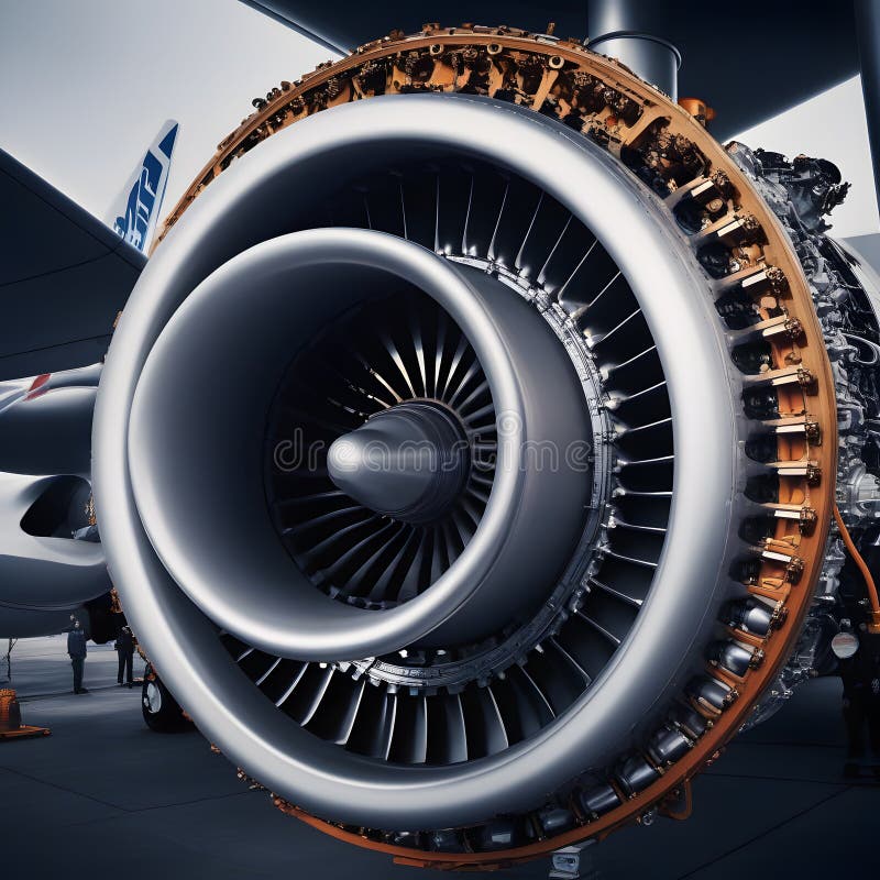 Large Combustion Engine, AI-generatet Stock Illustration - Illustration ...