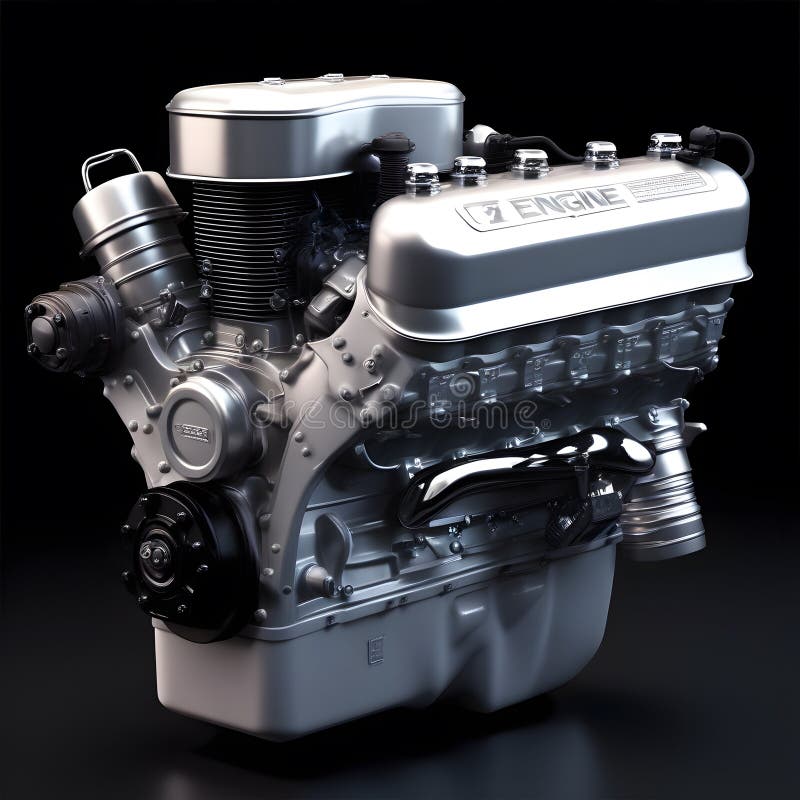 Large Combustion Engine, AI-generatet Stock Illustration - Illustration ...