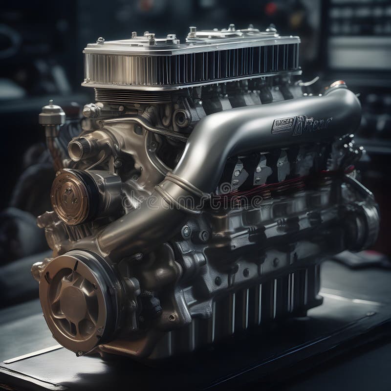 Large Combustion Engine, AI-generatet Stock Illustration - Illustration ...