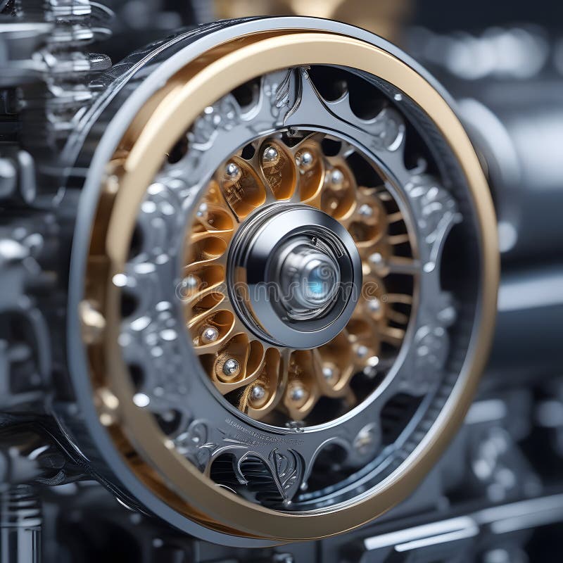 Large Combustion Engine, AI-generatet Stock Illustration - Illustration ...