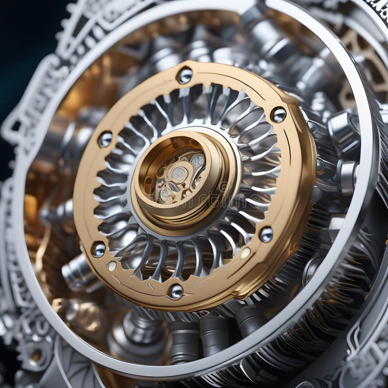 Large Combustion Engine, AI-generatet Stock Illustration - Illustration ...