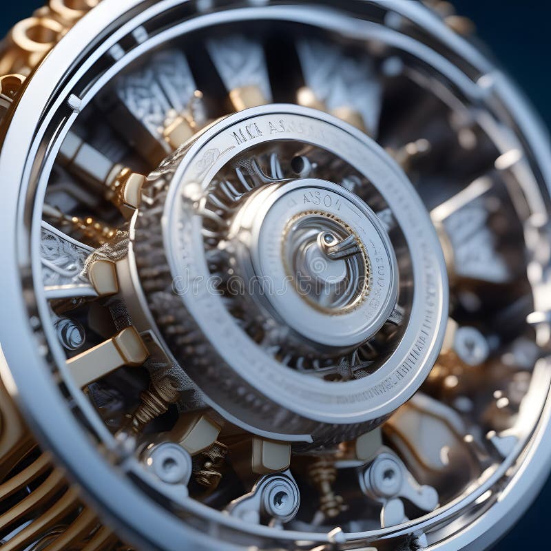 Large Combustion Engine, AI-generatet Stock Illustration - Illustration ...