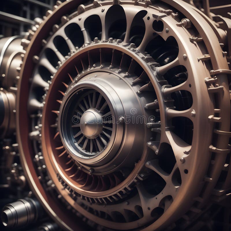 Large Combustion Engine, AI-generatet Stock Illustration - Illustration ...